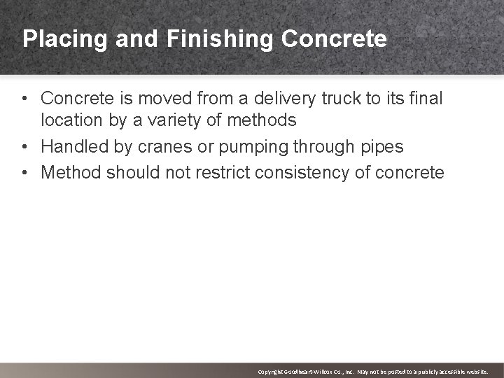 CHAPTER 18 Concrete Flatwork and Formed Shapes Objectives