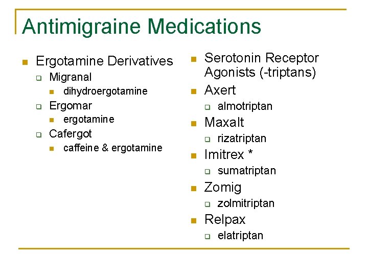 Central and Peripheral Nervous System Medications Chapter 16
