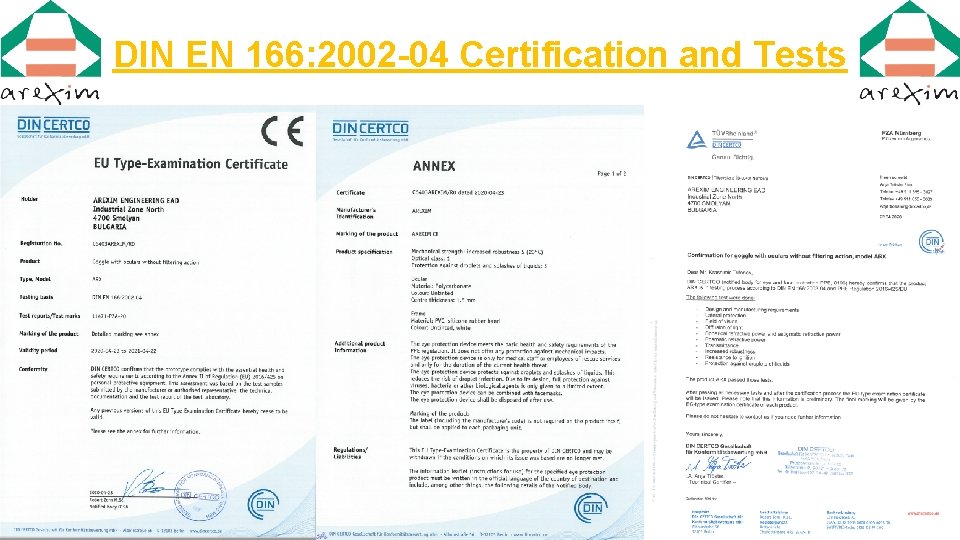 The Goggles and their Components The Safety Goggles