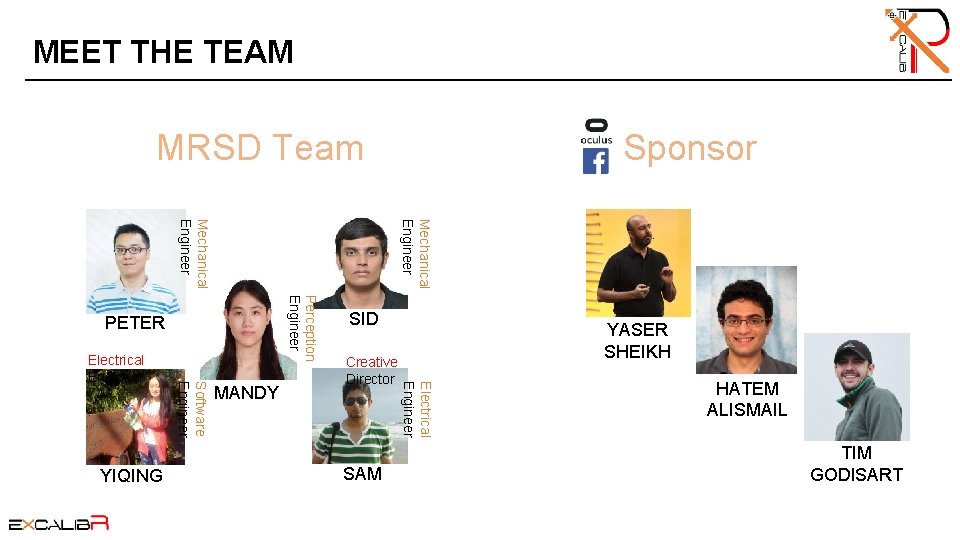 Robotic Calibration of MultiSensor Capture System EXCALIBR Team
