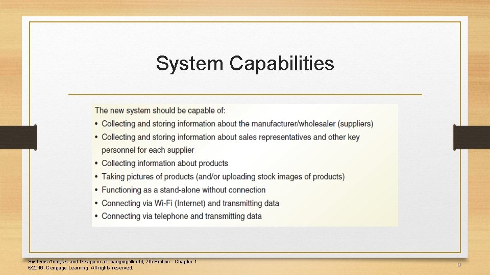 Systems Analysis and Design in a Changing World