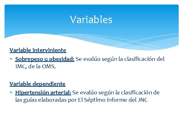 Hipertensin Arterial su relacin con los hbitos alimentarios