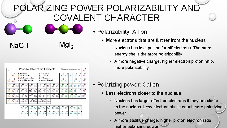 Ionic and Covalent Bonding Including Naming Note We