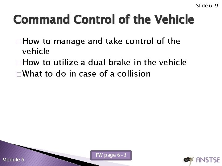 Module 6 Putting it All Together and Practice