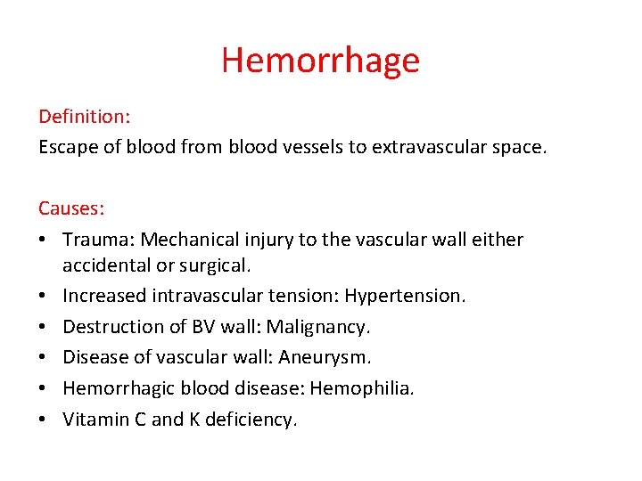 CLS 223 Lecture 7 Circulatory Disturbance Classification 1