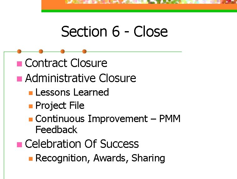 EDDs PROJECT MANAGEMENT METHODOLOGY PUTTING THE PMBOK INTO