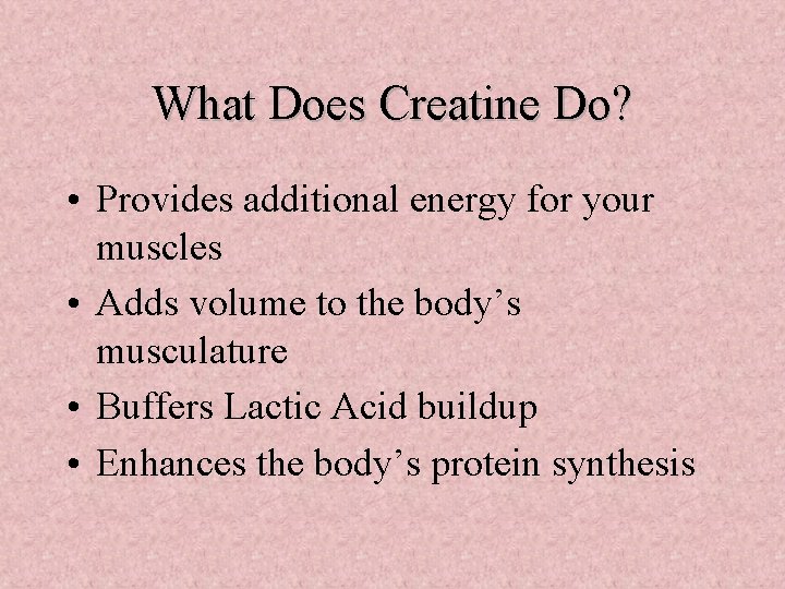 CHEMISTRY OF CREATINE By Elek Miller and Christian