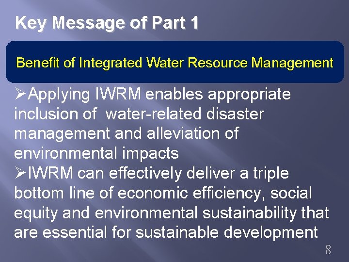 Session 12 IWRM Guidelines at River Basin Level