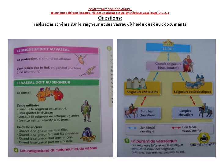 COMPETENCES SOCLE COMMUN Janalyse un document le plan