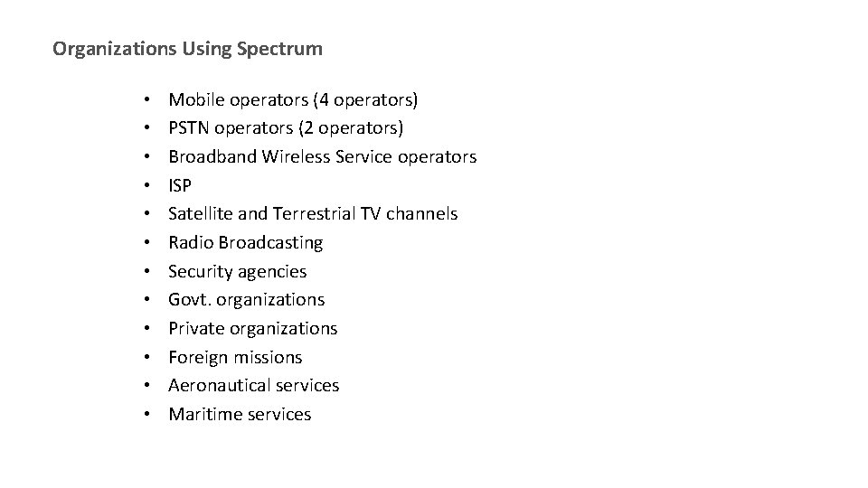 Presentation on Spectrum Management in Bangladesh Presented by
