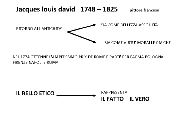 2 LEZIONE NEOCLASSICISMO Jacques louis david 1748 1825