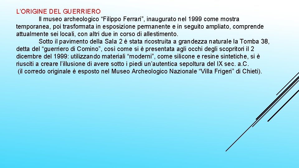 Progetto continuit ADOTTA UN MONUMENTO NELLA TUA CITT