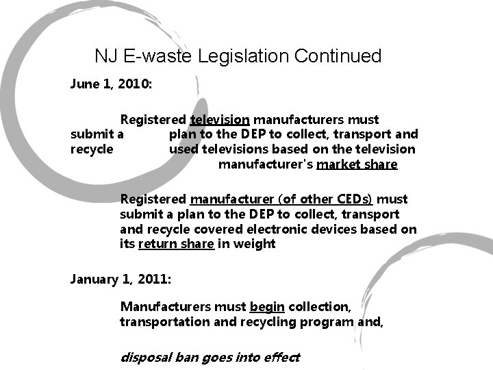 New Jerseys Electronic Waste Recycling Program New Jersey
