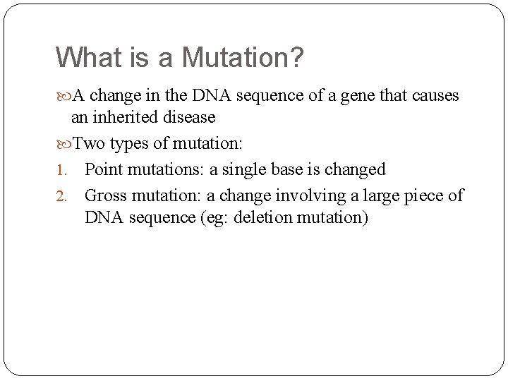 Genetics of Inherited Bleeding Disorders Dr Paul Winter