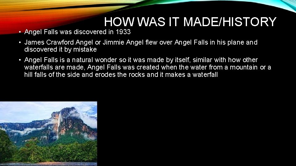 ANGEL FALLS By Winson Chen INTRODUCTION Hi there