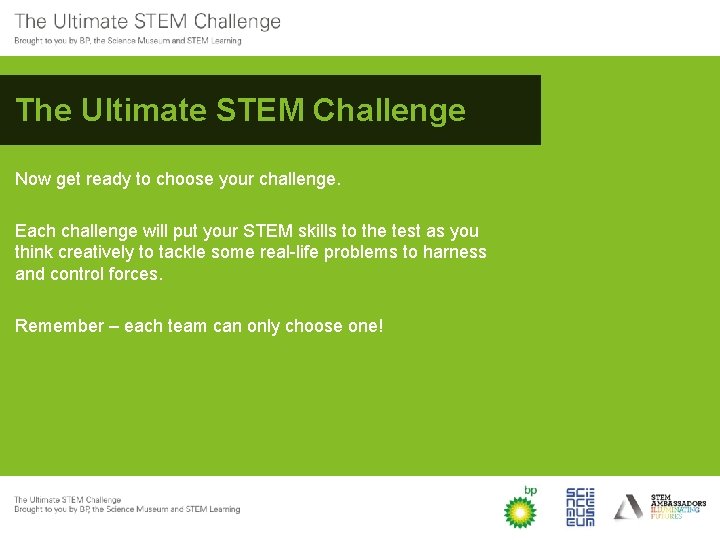 The Ultimate STEM Challenge The Ultimate STEM Challenge