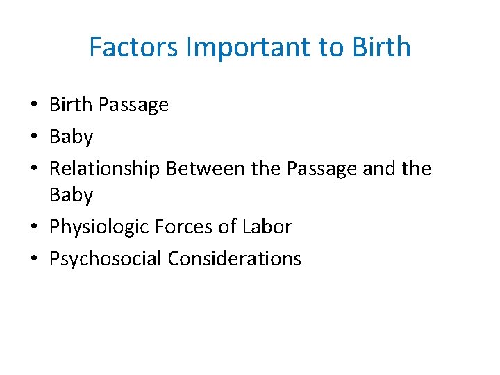 Intrapartal Nursing Care Labor and Birth Linda L