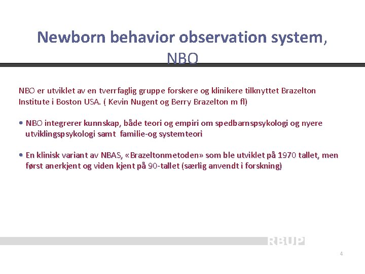 Se barnet snakker til deg gjennom kroppen NBO