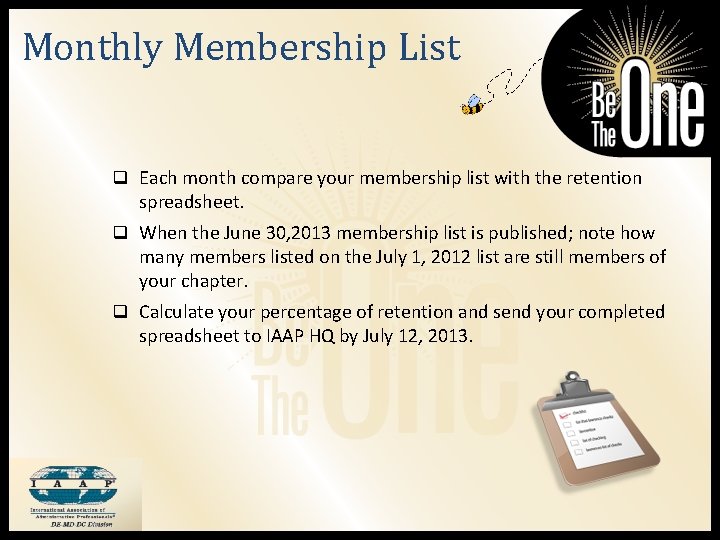 Membership Retention Program Norma Wagner CPA Treasurer DEMDDC
