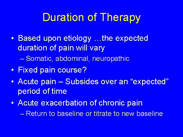 Management of Acute Pain Nausea and Emesis Joseph