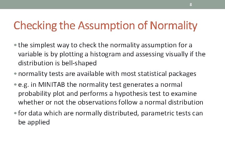 HYPOTHESIS TESTING David Young Department of Statistics and