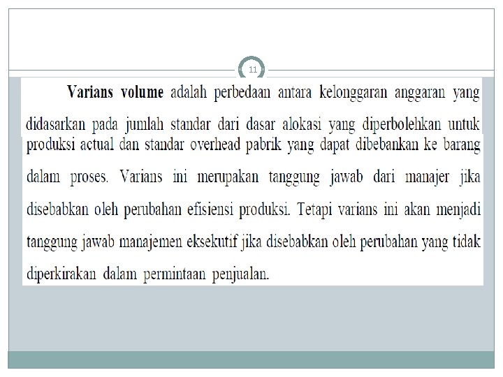 Penganggaran dan Biaya Standar Analisis Varians Biaya Standar