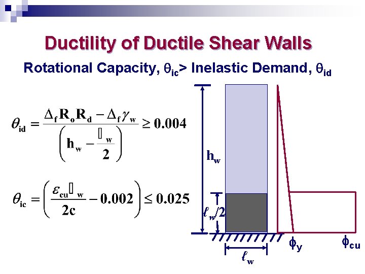 Seismic Design and Detailing of Reinforced Concrete Structures