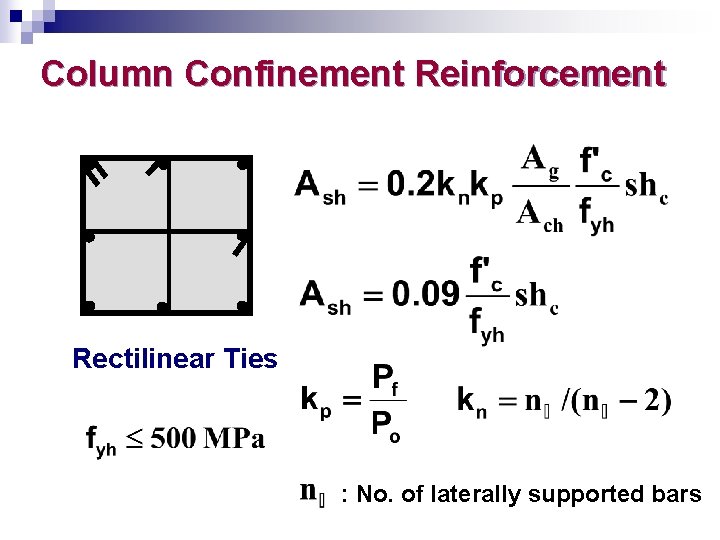 Seismic Design and Detailing of Reinforced Concrete Structures