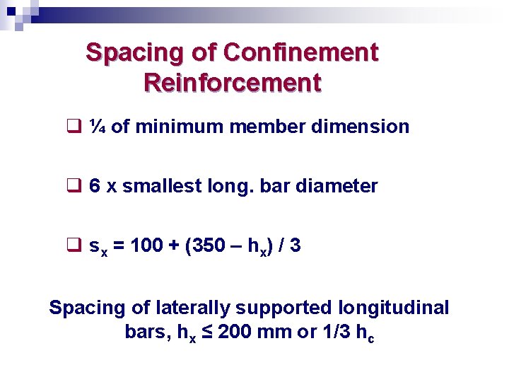 Seismic Design and Detailing of Reinforced Concrete Structures