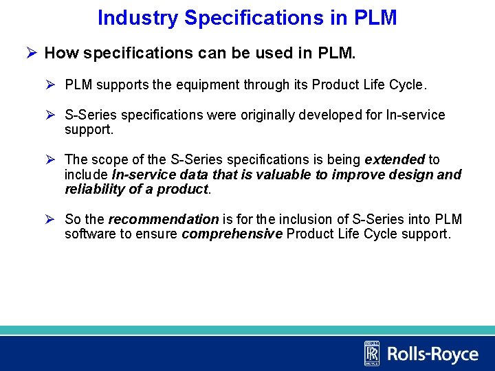 Industry Specifications and their importance in Product Lifecycle