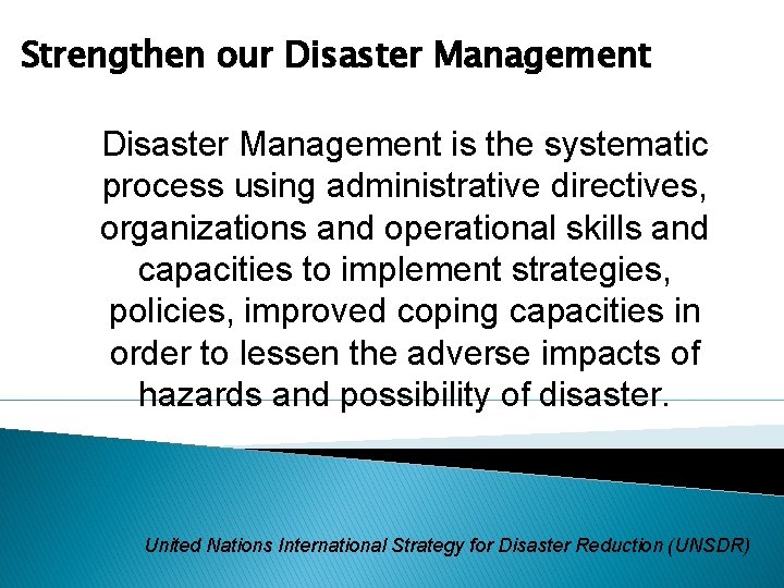 School Disaster Risk Reduction Management of Dep EdNational