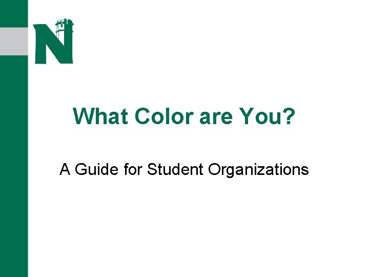 What Color are You A Guide for Student