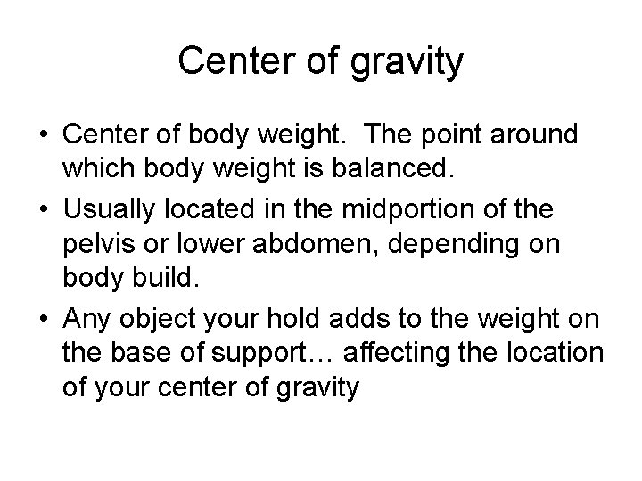 Transfer Techniques RTA Week 13 Body Mechanics Muscle