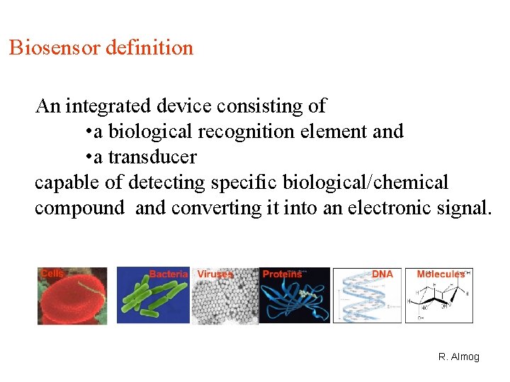 Outline Biosensors Detection principles Electrochemical Optical ...