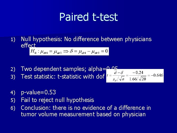 Comparison of two samples Summer program Brian Healy