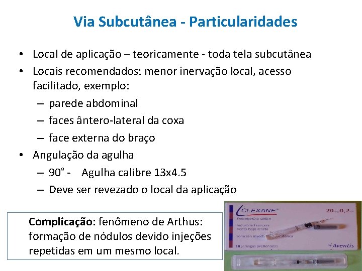 AULA FARMACOLOGIA I Vias de Administrao de Frmacos
