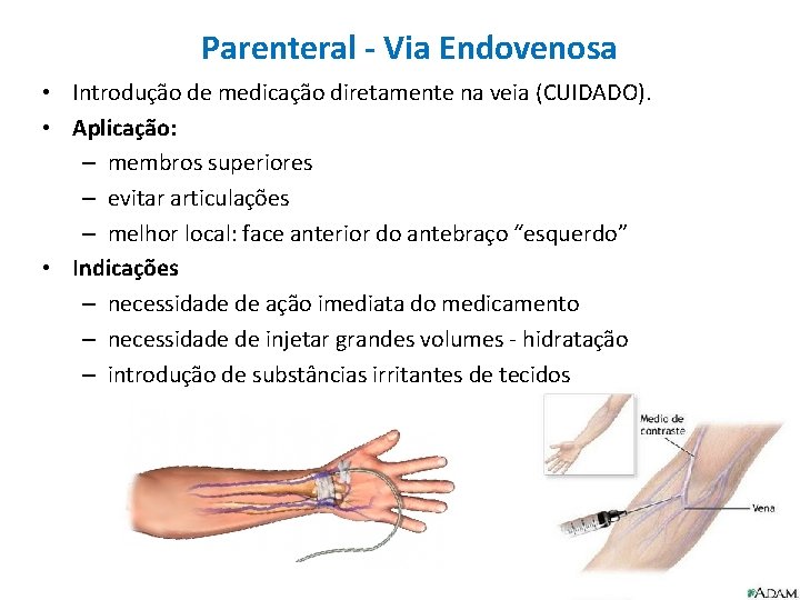 AULA FARMACOLOGIA I Vias de Administrao de Frmacos