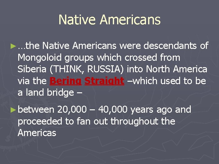 CHAPTER 1 The Nations Beginnings EXPLORATION THE COLONIAL