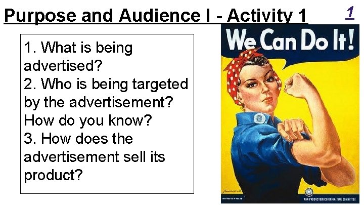 Threatening Stereotypes Purpose and Audience I Activity 1