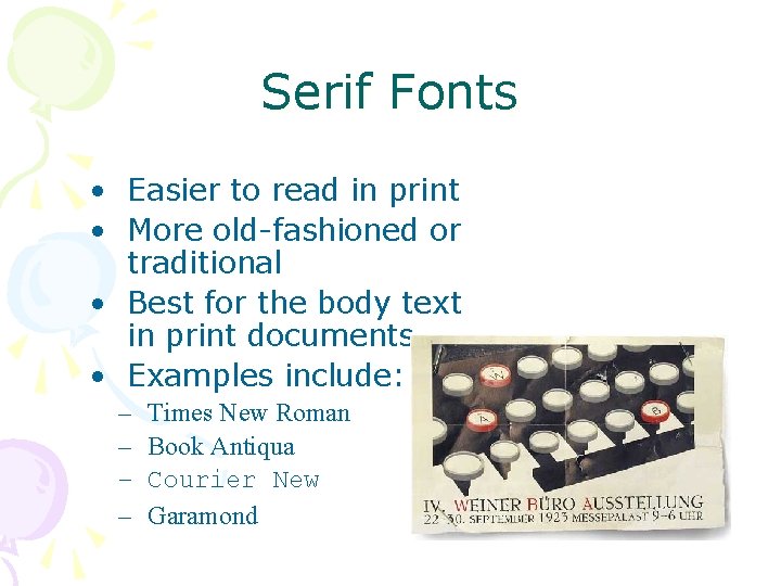 Principles of Typography Photoshopyay Fonts Different fonts send
