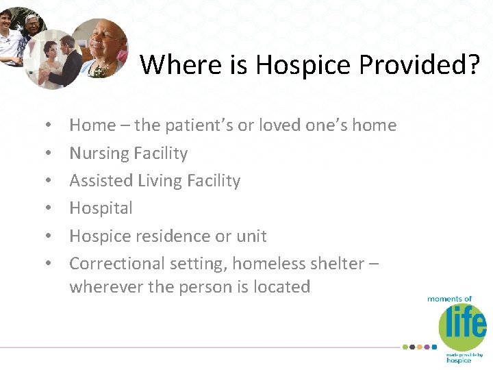 Understanding Hospice and Palliative Care This presentation is