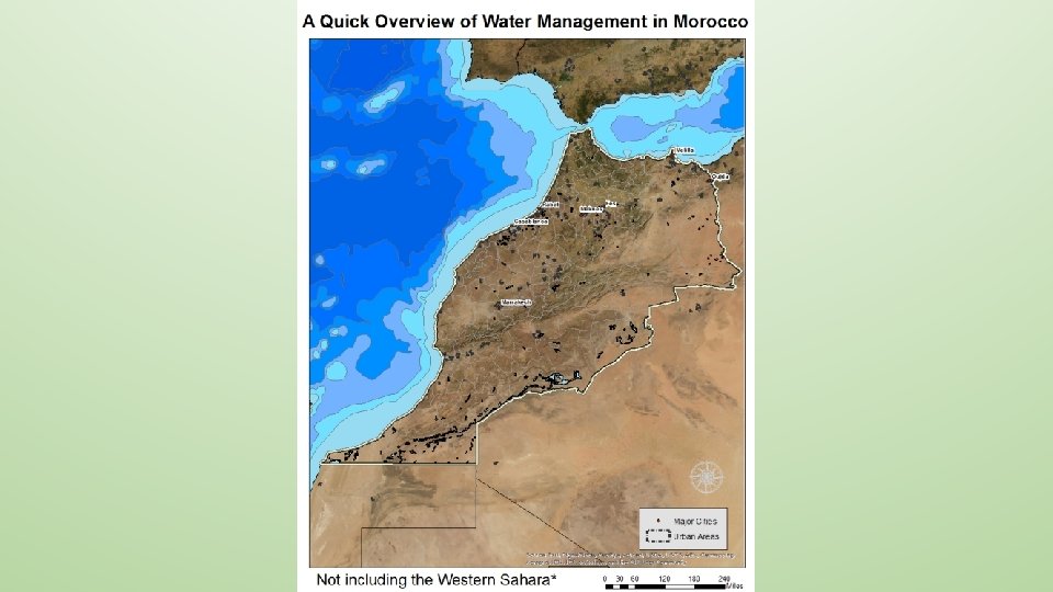 Water Management in Morocco Or what can be