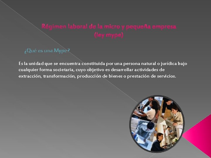 Qu es una Mype Es la unidad que