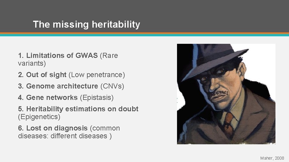 GWAS complex traits and the hidden heritability Julio