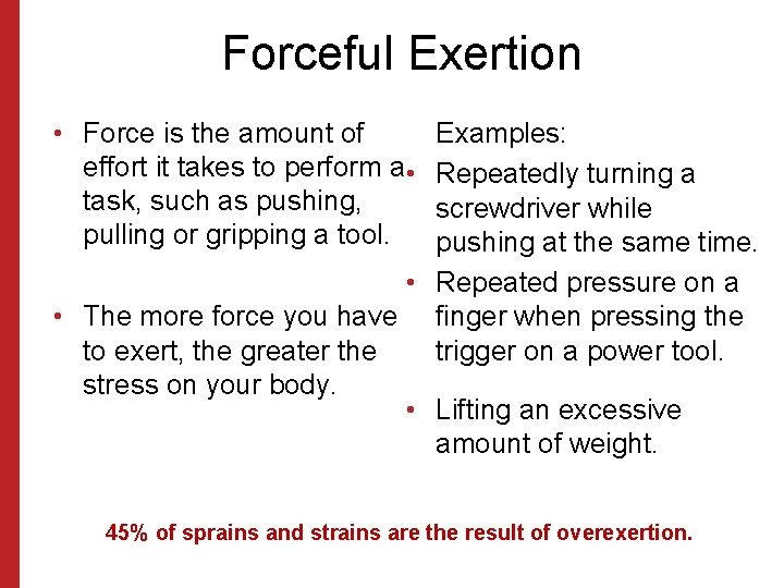 Soft Tissue Injury Prevention Safety Stand Down June