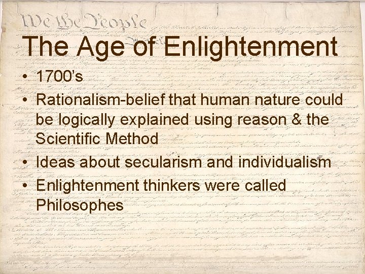 What does it mean to be Enlightened Is