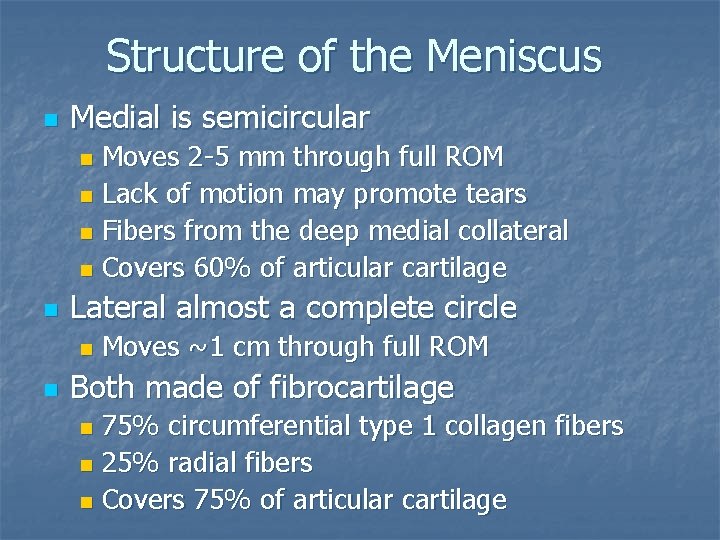 Meniscal Tears and Their Treatment Should I Refer