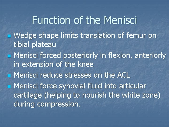 Meniscal Tears and Their Treatment Should I Refer