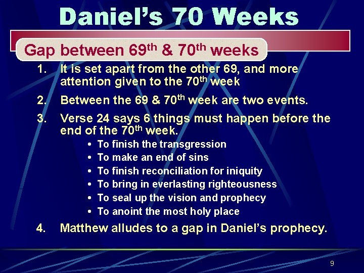 1 The Mountain Peaks of Prophecy Birth of