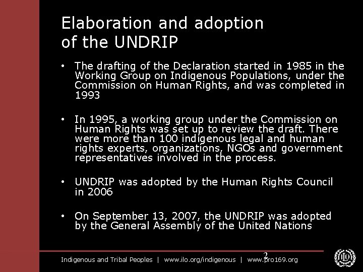 Declaration on the Rights of Indigenous peoples UNDRIP
